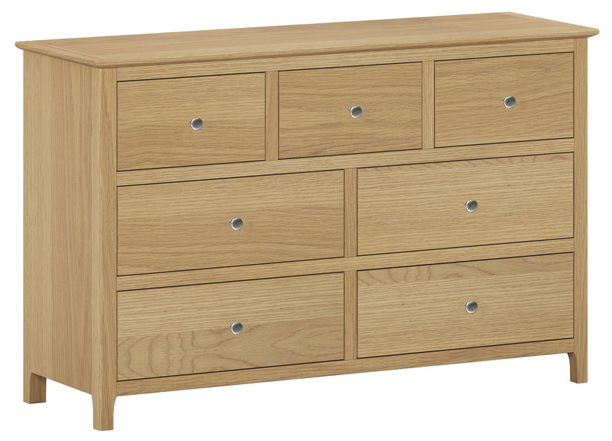 Appleton Oak 3 Over 4 Wide Chest – A World of Furniture