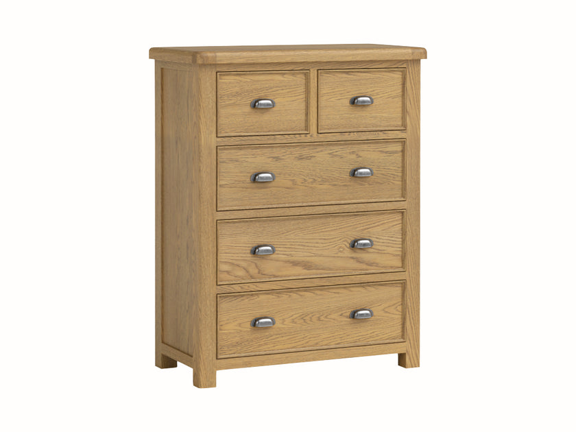 Chester Oak - 2 Over 3 Chest – A World of Furniture