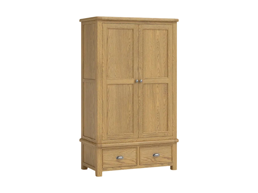 Chester Oak - Double Wardrobe – A World of Furniture