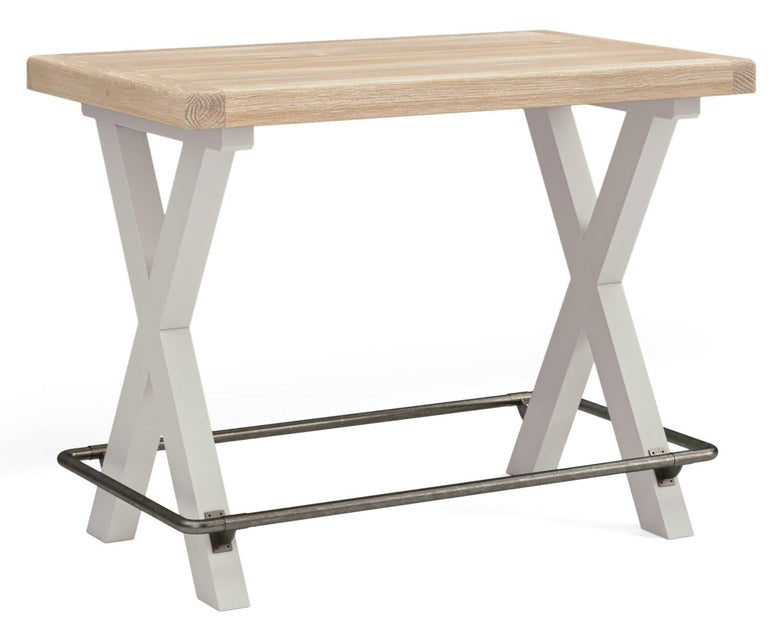 Chatsworth - Stone Grey Cross Leg Bar Table – A World of Furniture