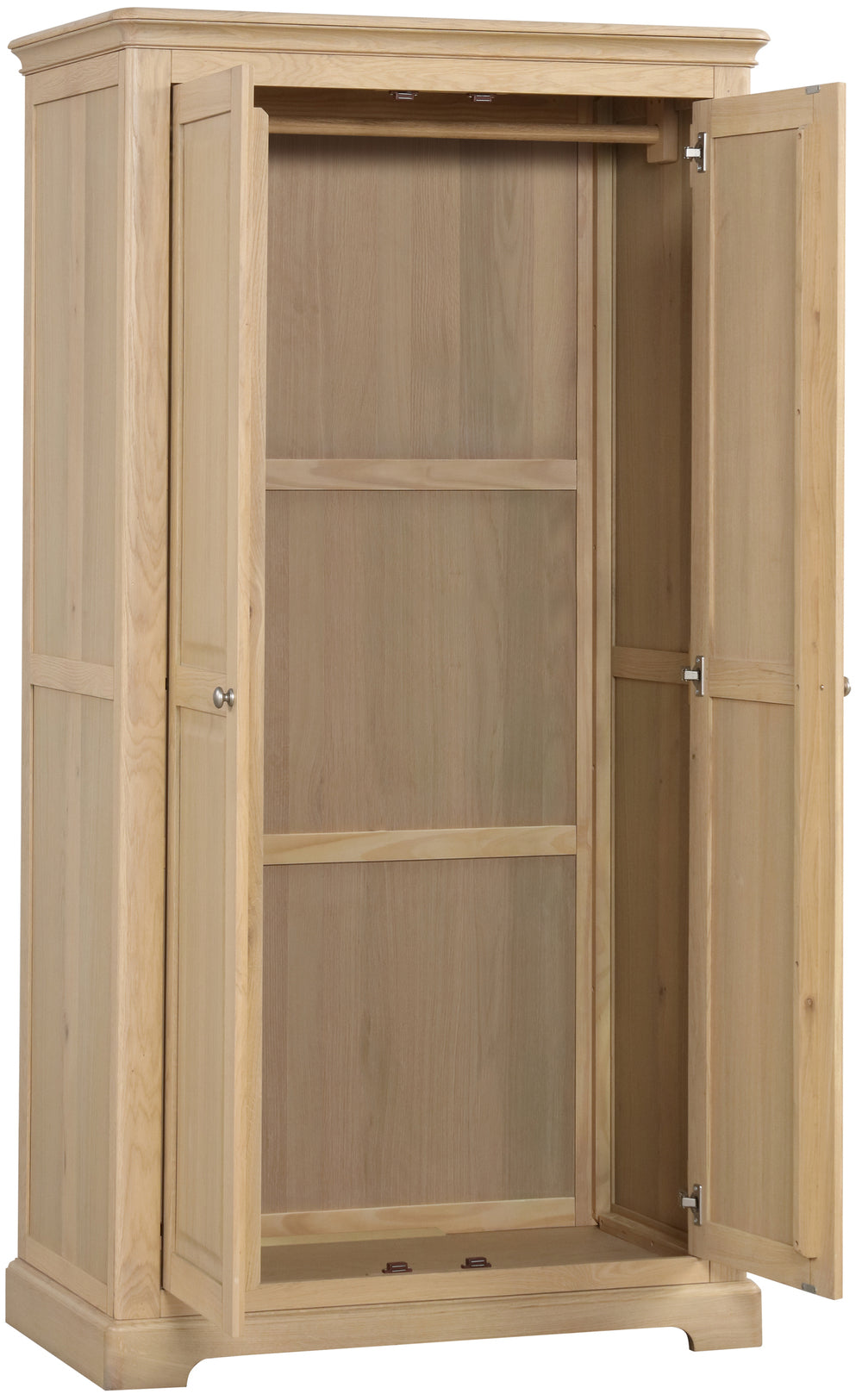 Lydford Oak All Hanging Double Wardrobe – A World of Furniture