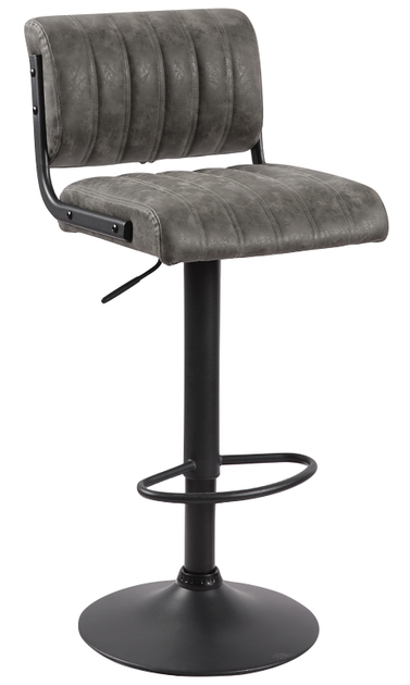 Gas Rise Bar Stool (High Back) - Grey – A World of Furniture