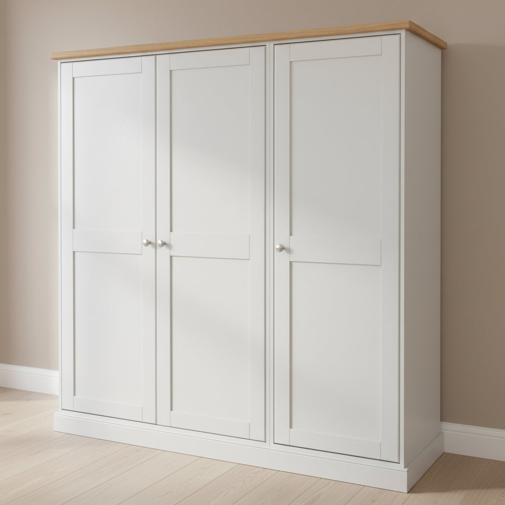 Cotswold Painted Triple Wardrobe – A World of Furniture