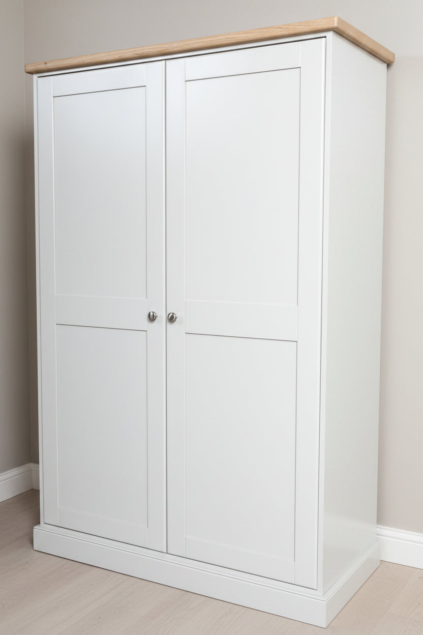 Cotswold Painted Wide Double Wardrobe – A World of Furniture