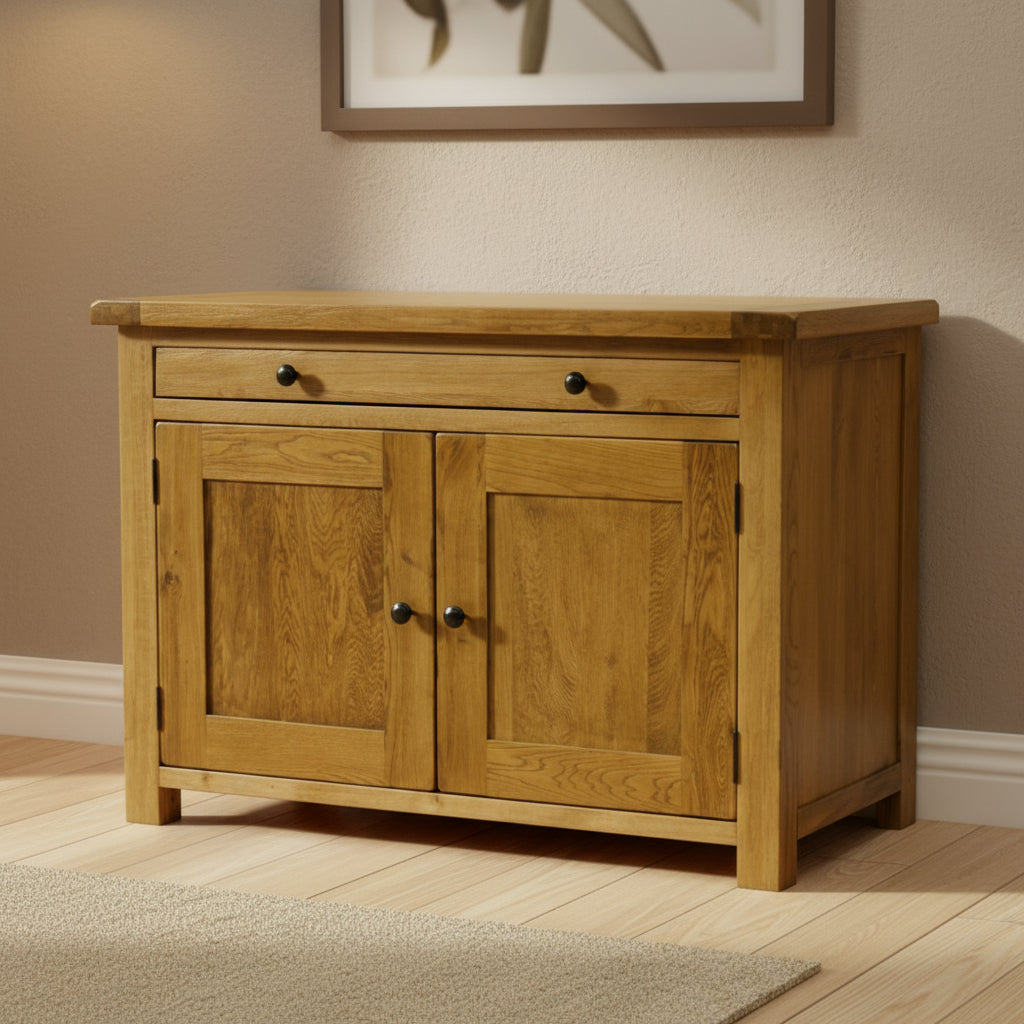 Deluxe Rustic Oak Computer Workstation – A World of Furniture