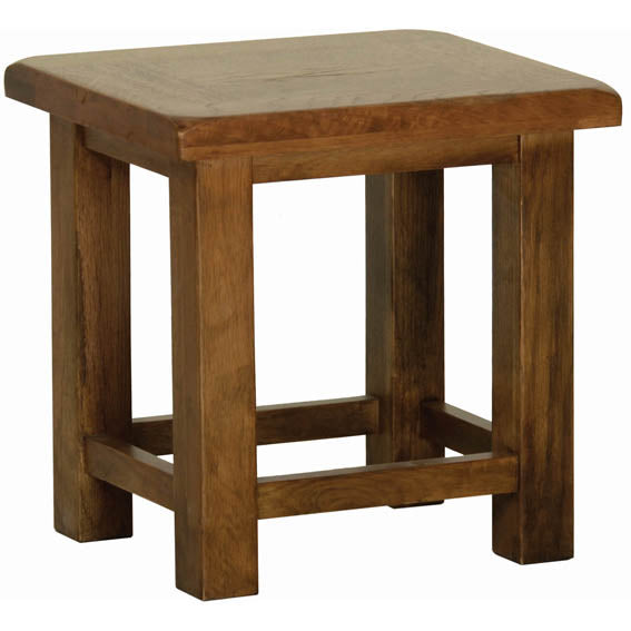 Deluxe Rustic Oak Side Table – A World of Furniture