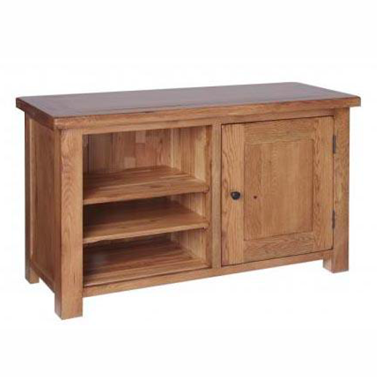 Deluxe Rustic Oak 1 Door TV Unit – A World of Furniture