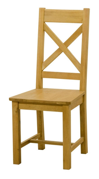 Wexford Oak Cross Back Chair – A World of Furniture